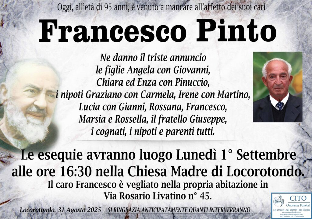 Francesco Pinto - ONORANZE FUNEBRI CITO